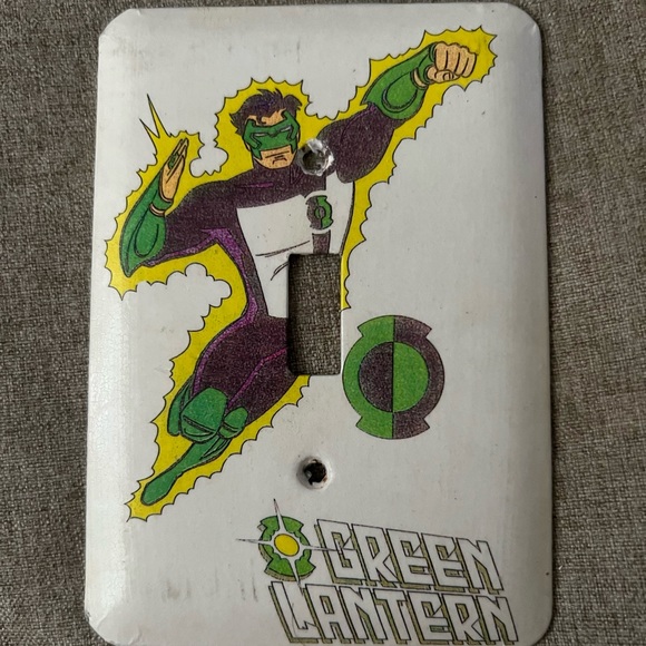 nr brand | Wall Decor | Vintage 8s Green Lantern Light Switch Cover ...